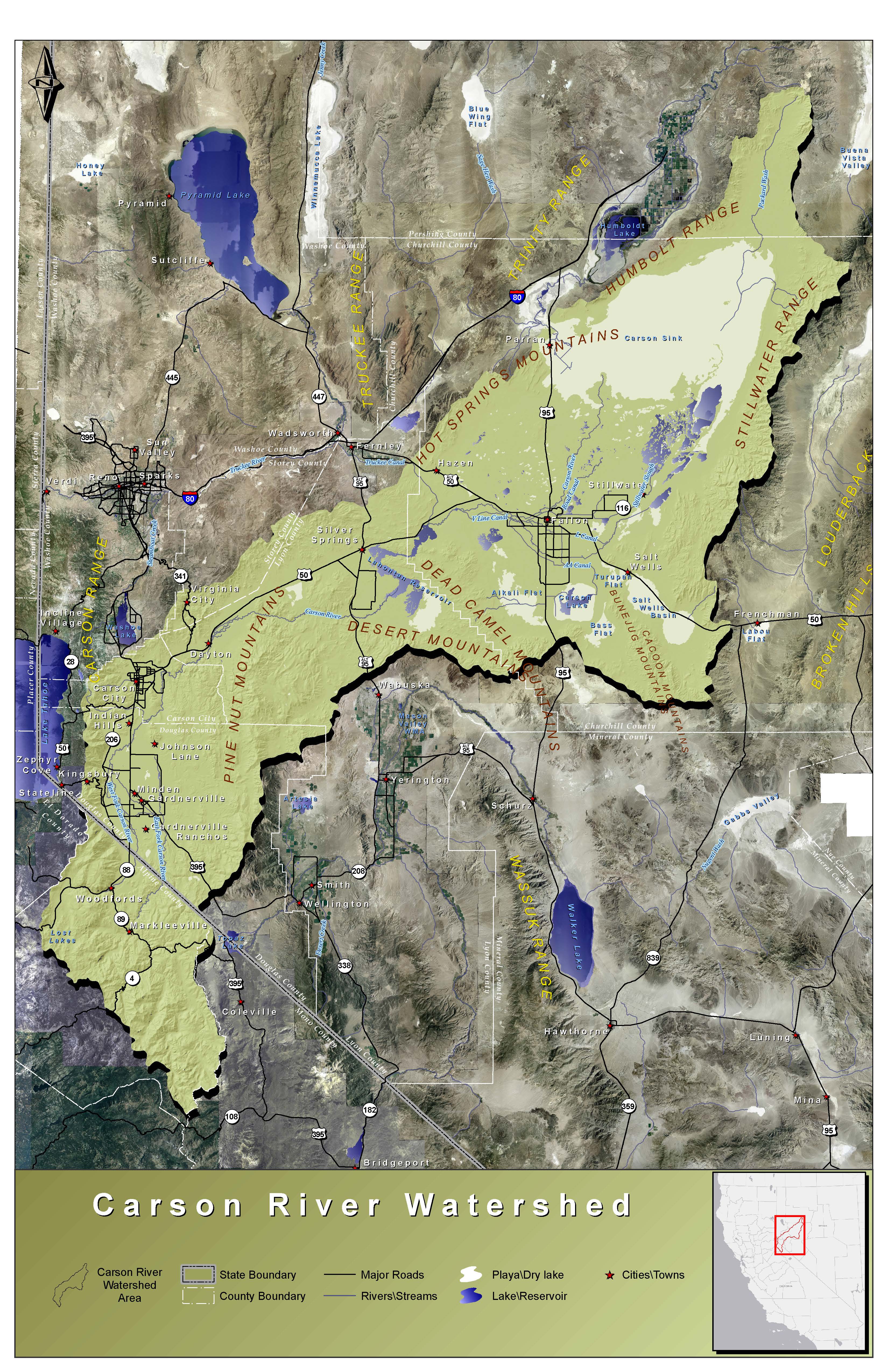 Home Page watershed map – Carson Water Subconservancy District