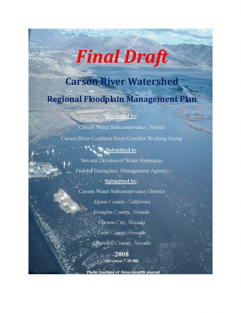 Flood Hazard Reduction Plans and Documents – Carson Water ...
