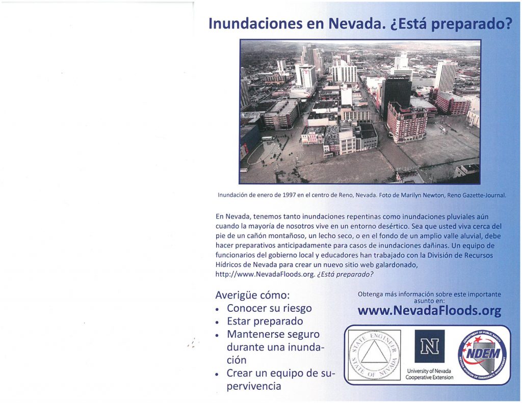 Flood Awareness – Information and Preparedness – Carson Water ...