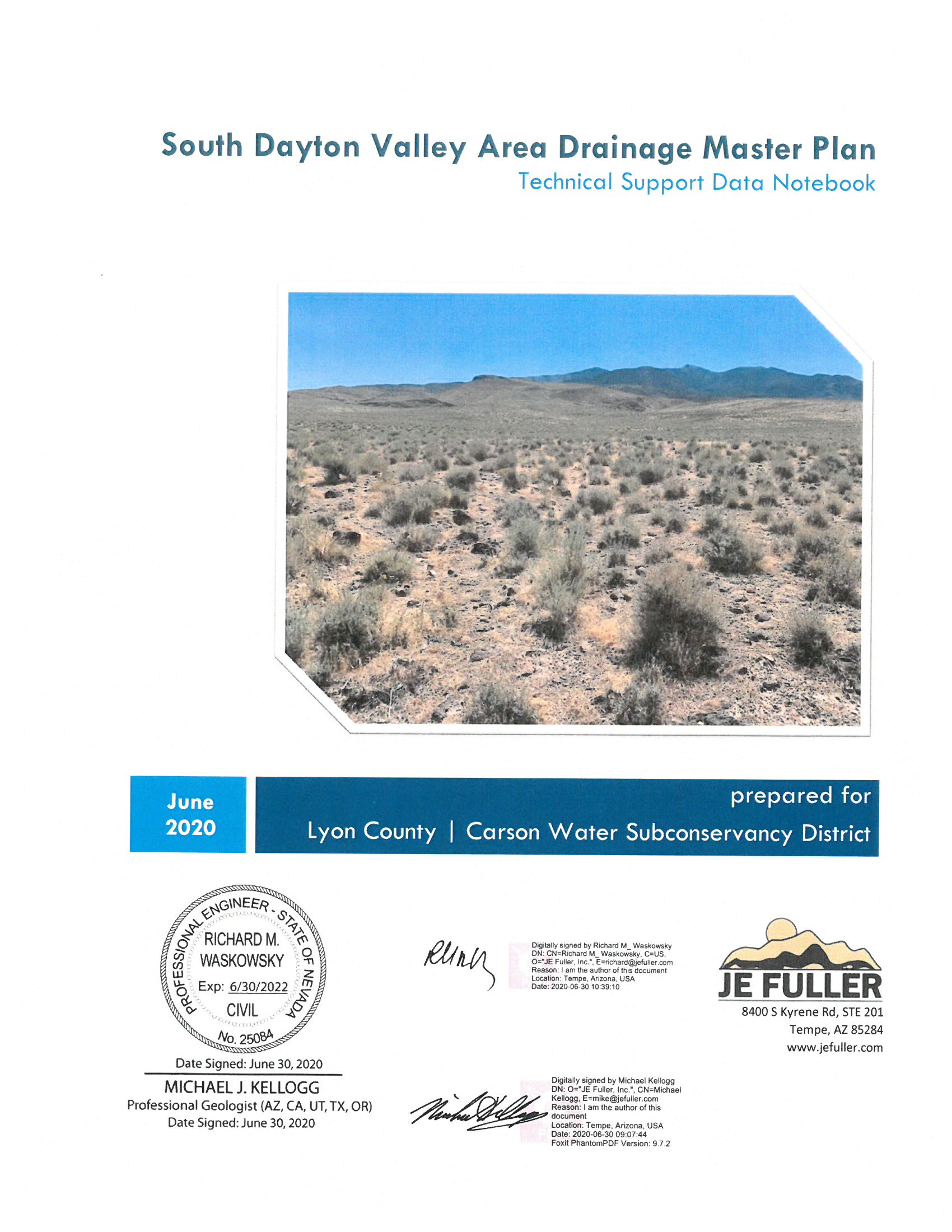 SDVADMP – Carson Water Subconservancy District